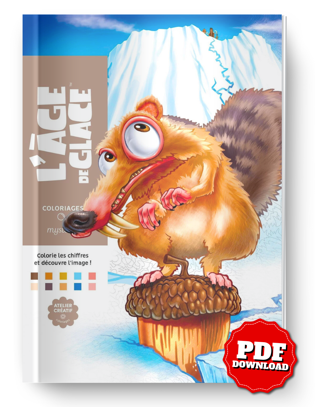 Mystery Coloring – Ice Age | Color by Number Reveal – ZORPICO