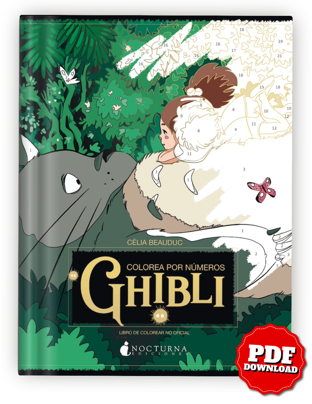 Ghibli Color-By-Number PDF – 50 Magical Scenes | Printable & iPad Colo ...