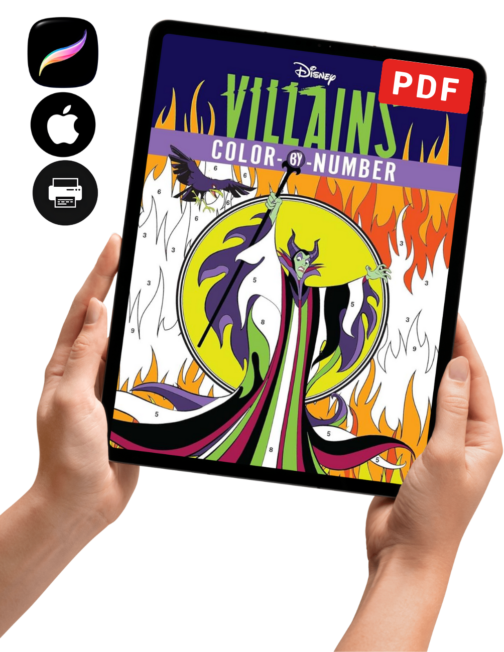 Disney Villains Color-By-Number PDF – 90+ Wicked Coloring Pages Featur ...