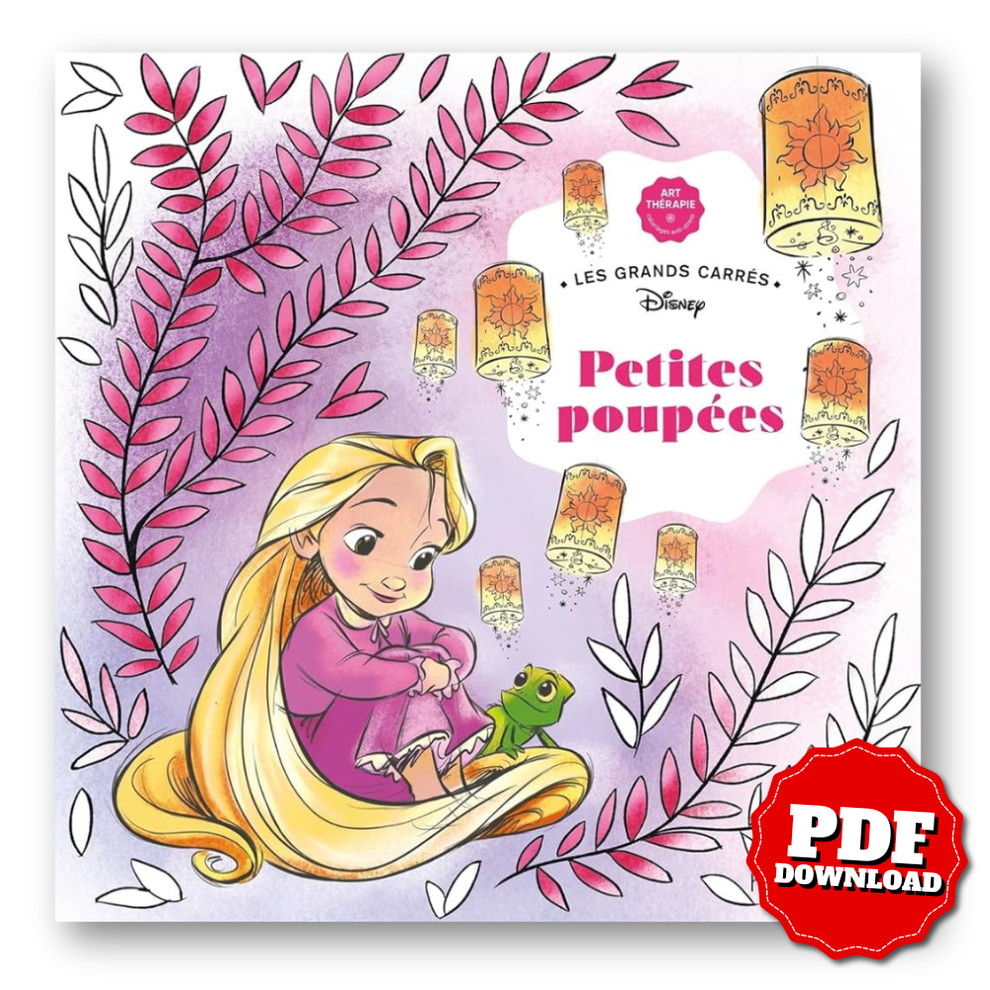Little Dolls – Art Therapy Coloring Book | Soft & Dreamy Square Colori ...